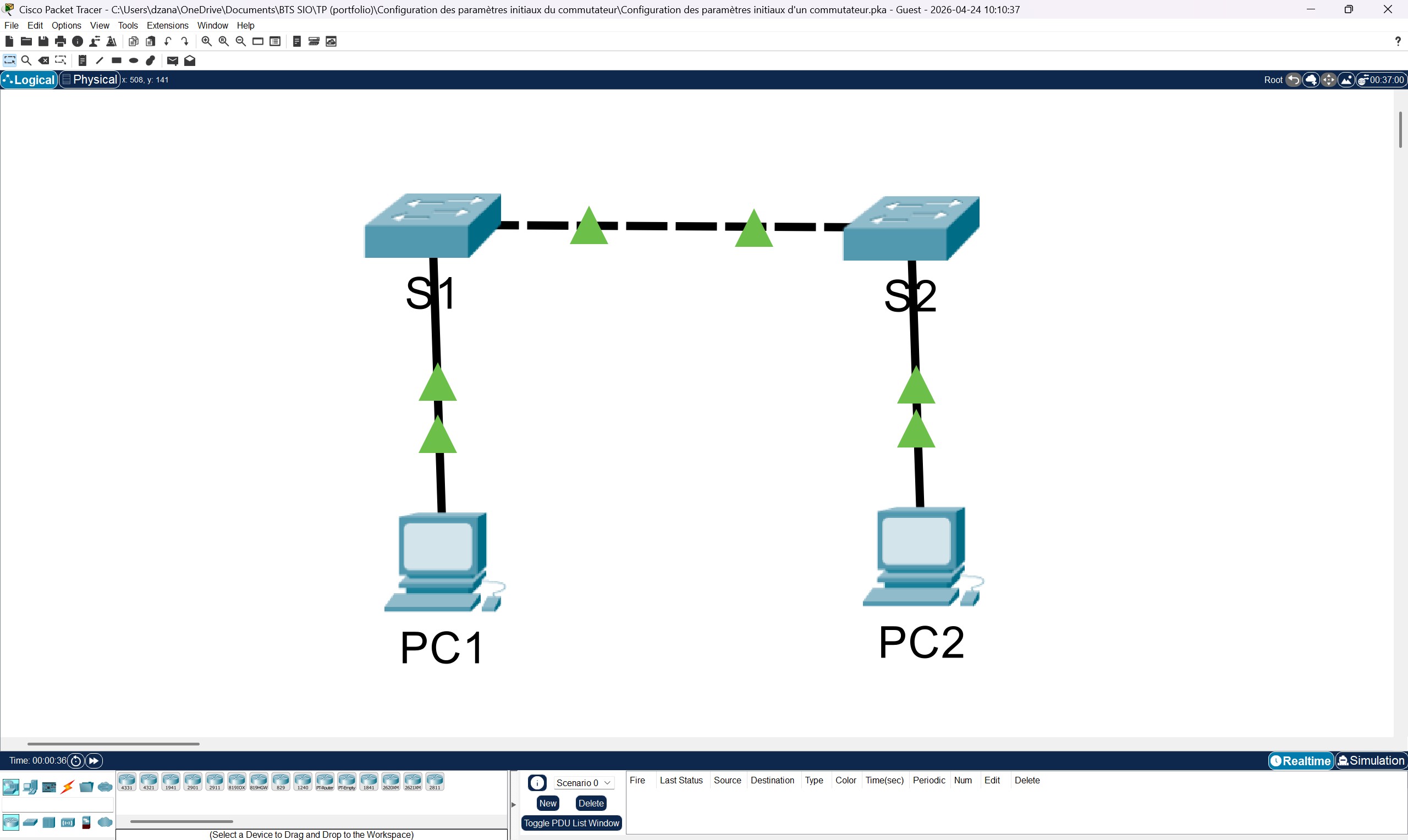 Configurations initiales d'un commutateur Cisco (Packet Tracer ...